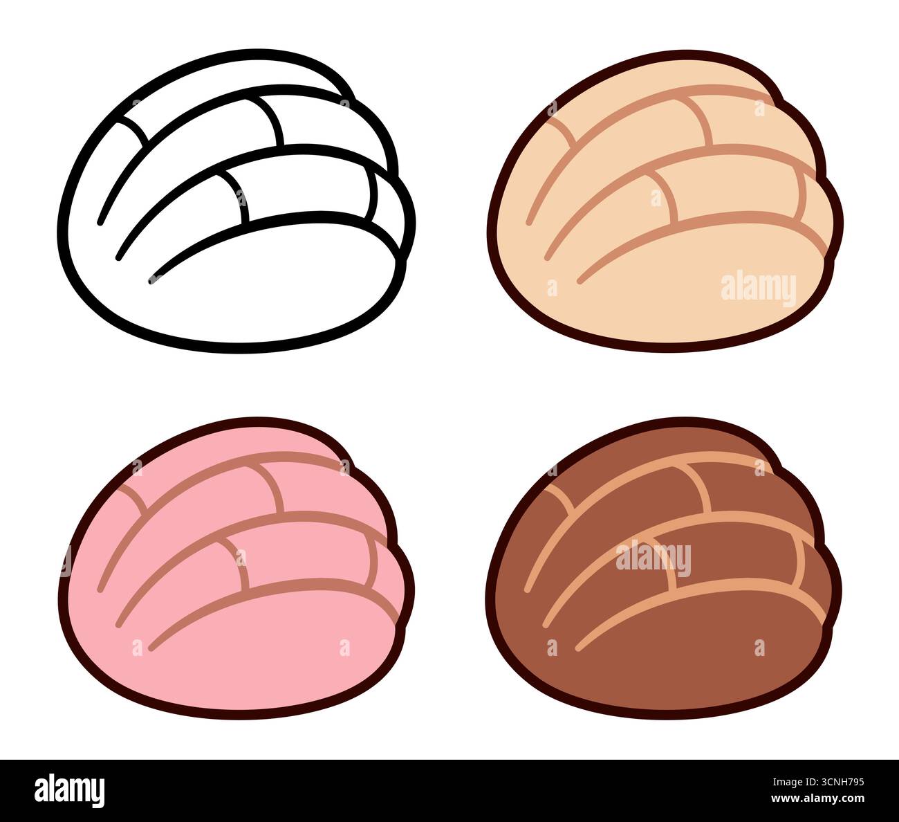 Simple line drawing chocolate Cut Out Stock Images & Pictures - Alamy