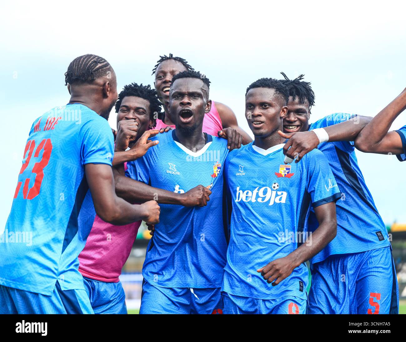 Ogun State, Nigeria. 21st September, 2025, L-R Samson Olasupo, Adama ...