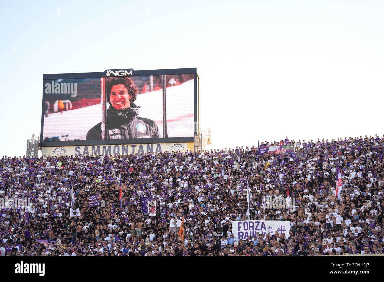 Observe a minute of silence in honor of Matteo Franzoso during the Serie A soccer match between ...