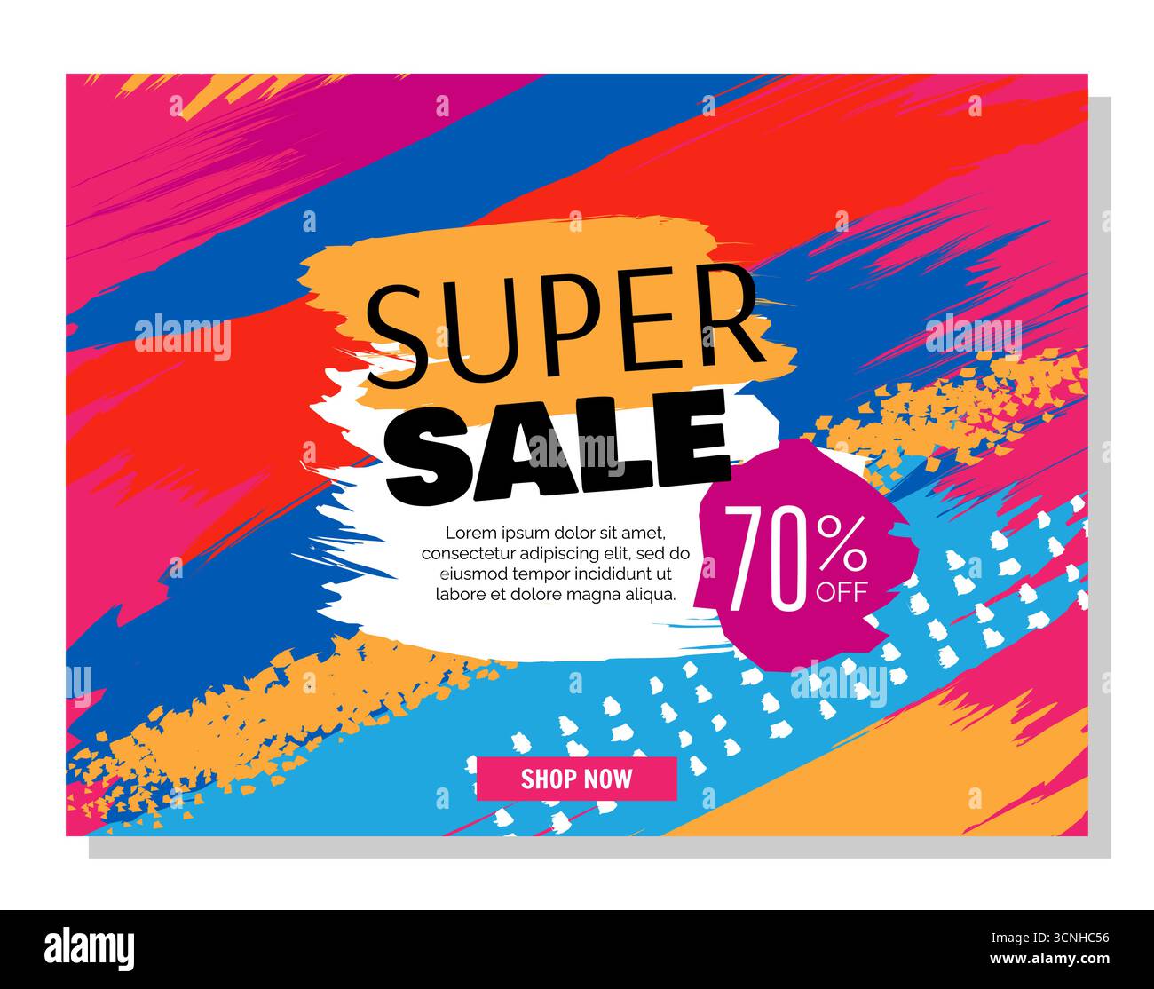 Shopping promotion flyer Stock Vector Images - Alamy