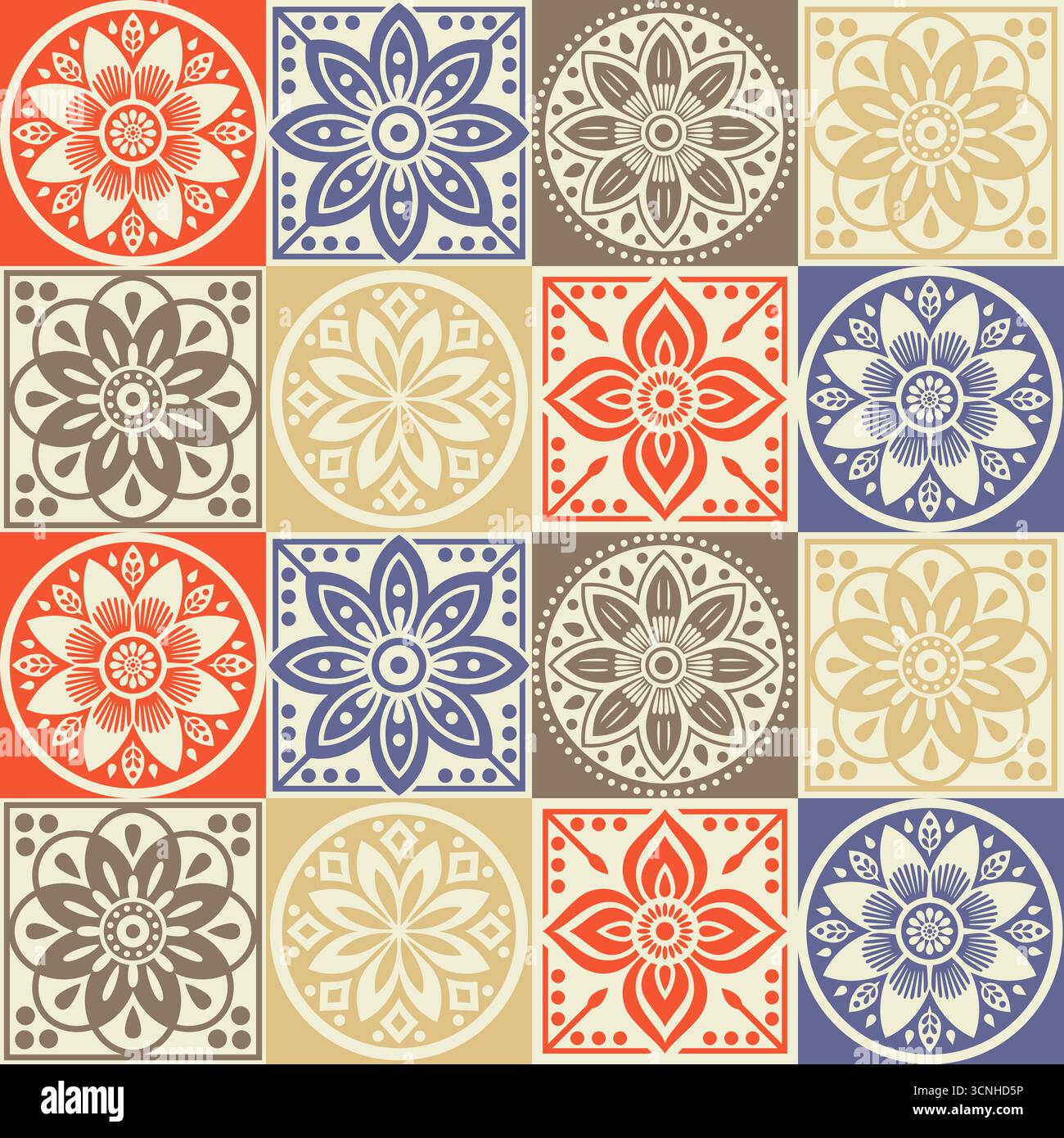 Set of colorful vector floral motifs in circular and diamond shapes ...