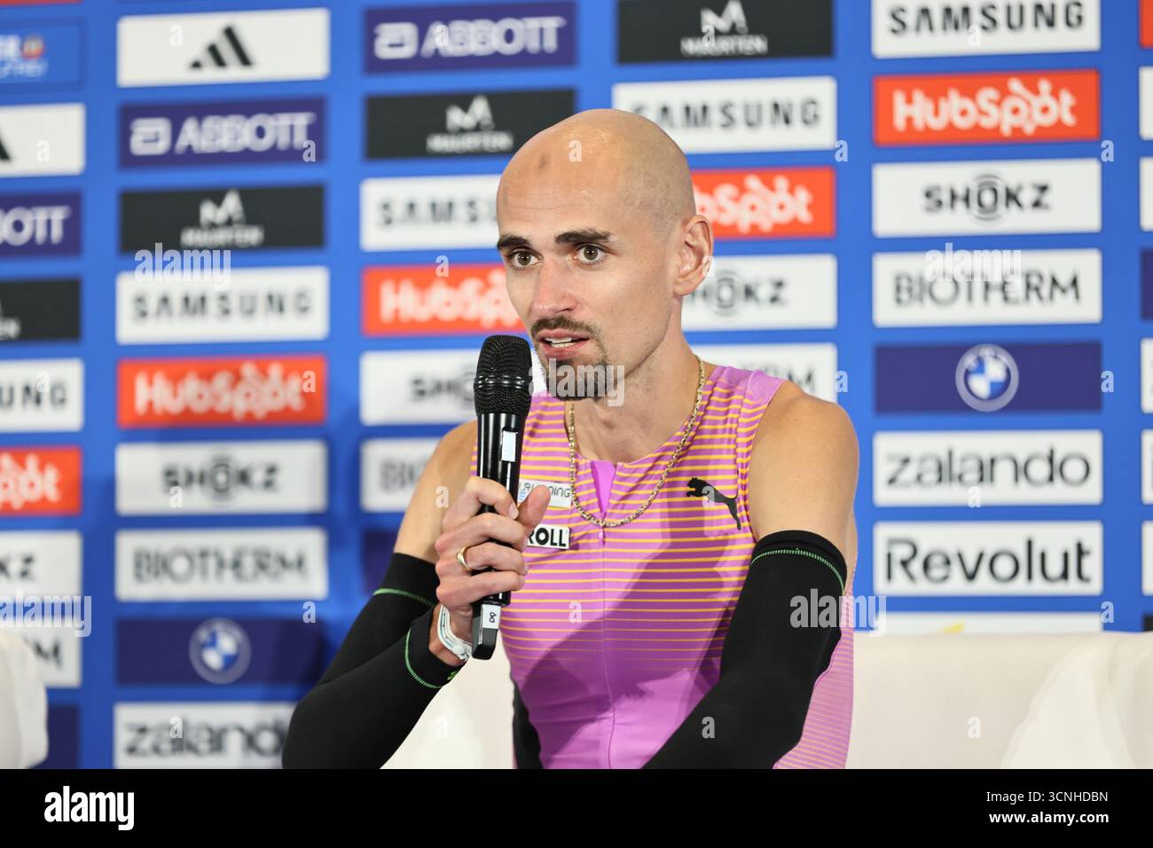 09/21/2025, Berlin, Germany, Hendrik Pfeiffer at the press conference ...