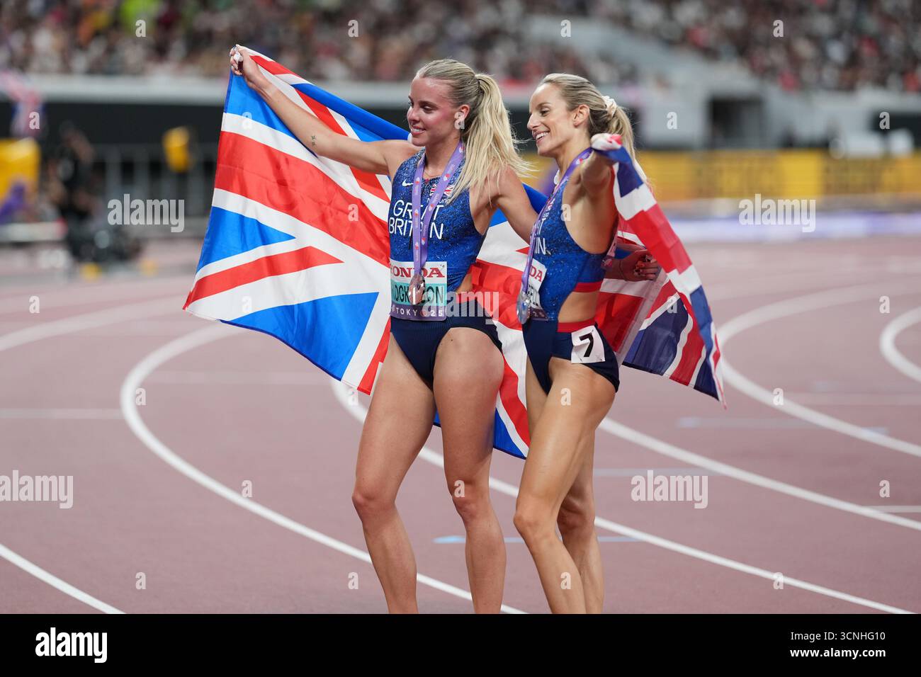 (L to R) Georgia HUNTER BELL (GBR), Keely HODGKINSON (GBR), SEPTEMBER ...
