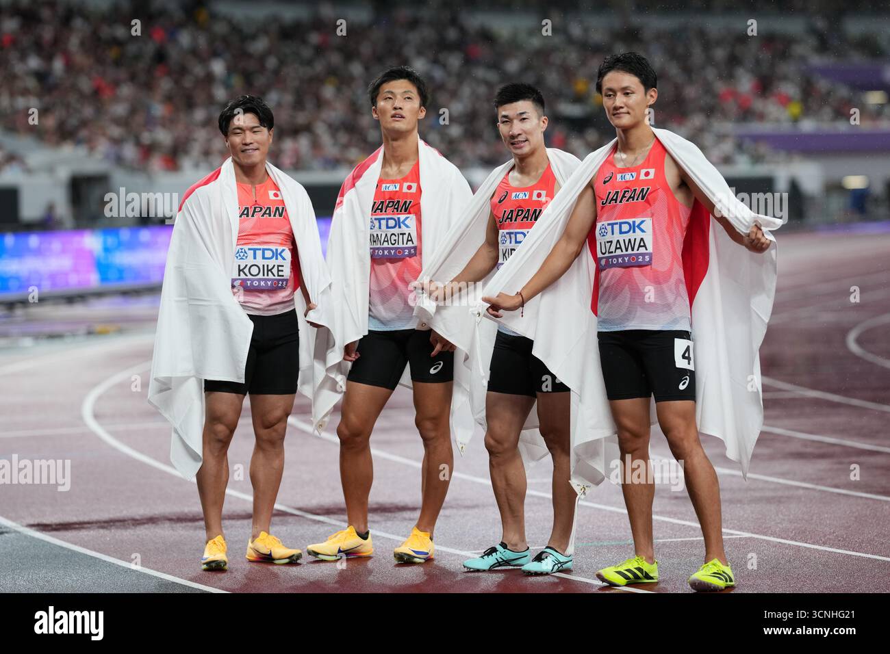 (L to R) Yuki Koike, Hiroki Yanagita, Yoshihide Kiryu, Towa Uzawa (JPN), SEPTEMBER 21, 2025 ...