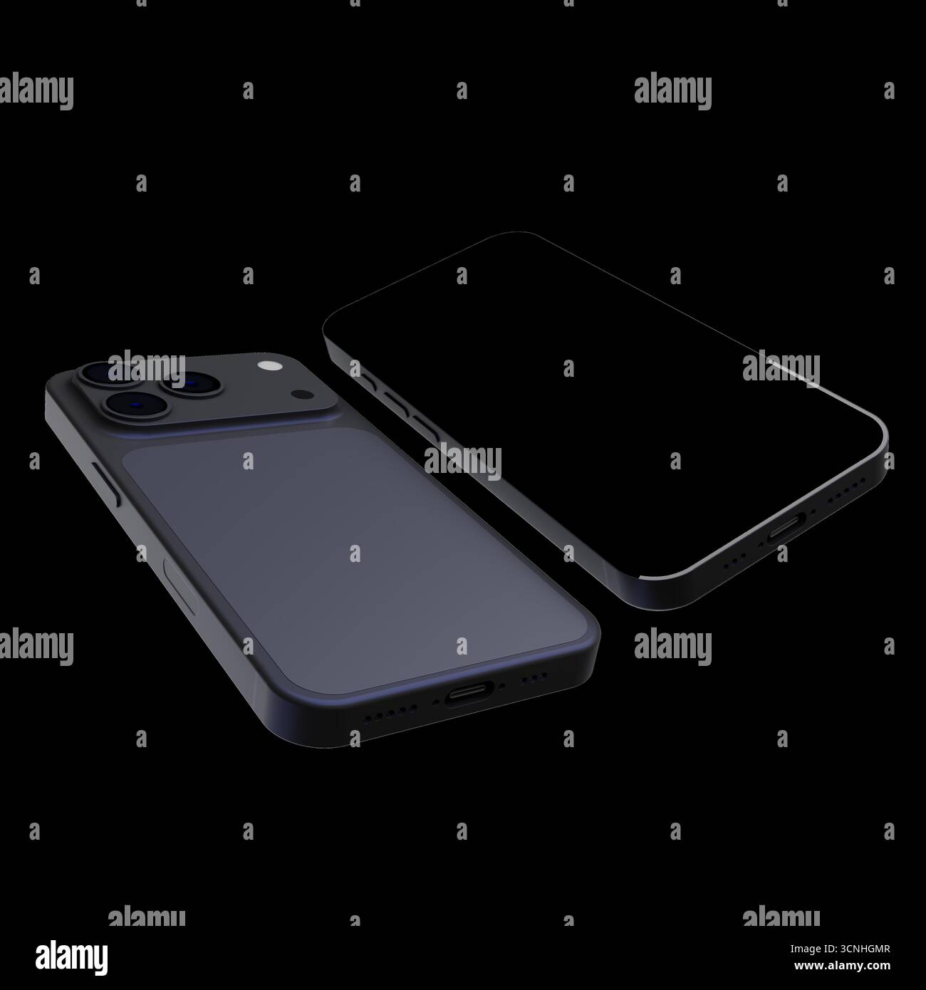 Modern smartphone mockup with blank screen for UI and UX Design Stock ...