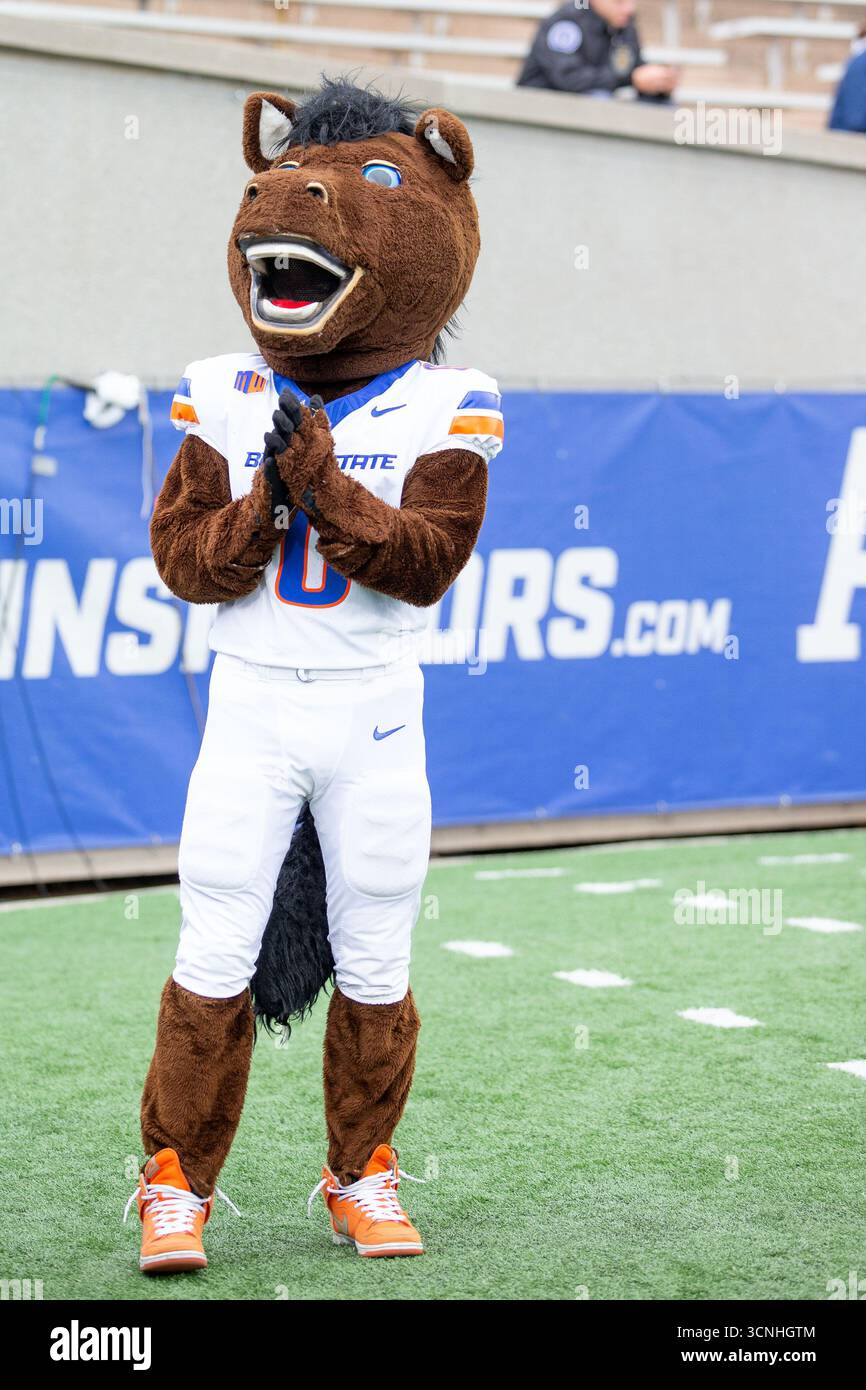 September 20, 2025: Buster Bronco, the Boise State mascot, during a ...