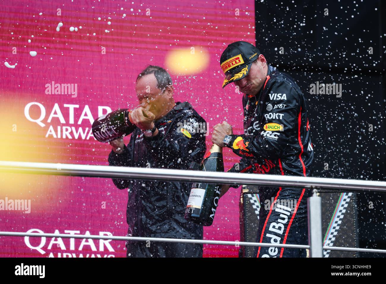 VERSTAPPEN Max (ned), Red Bull Racing RB21, portrait podium during the ...