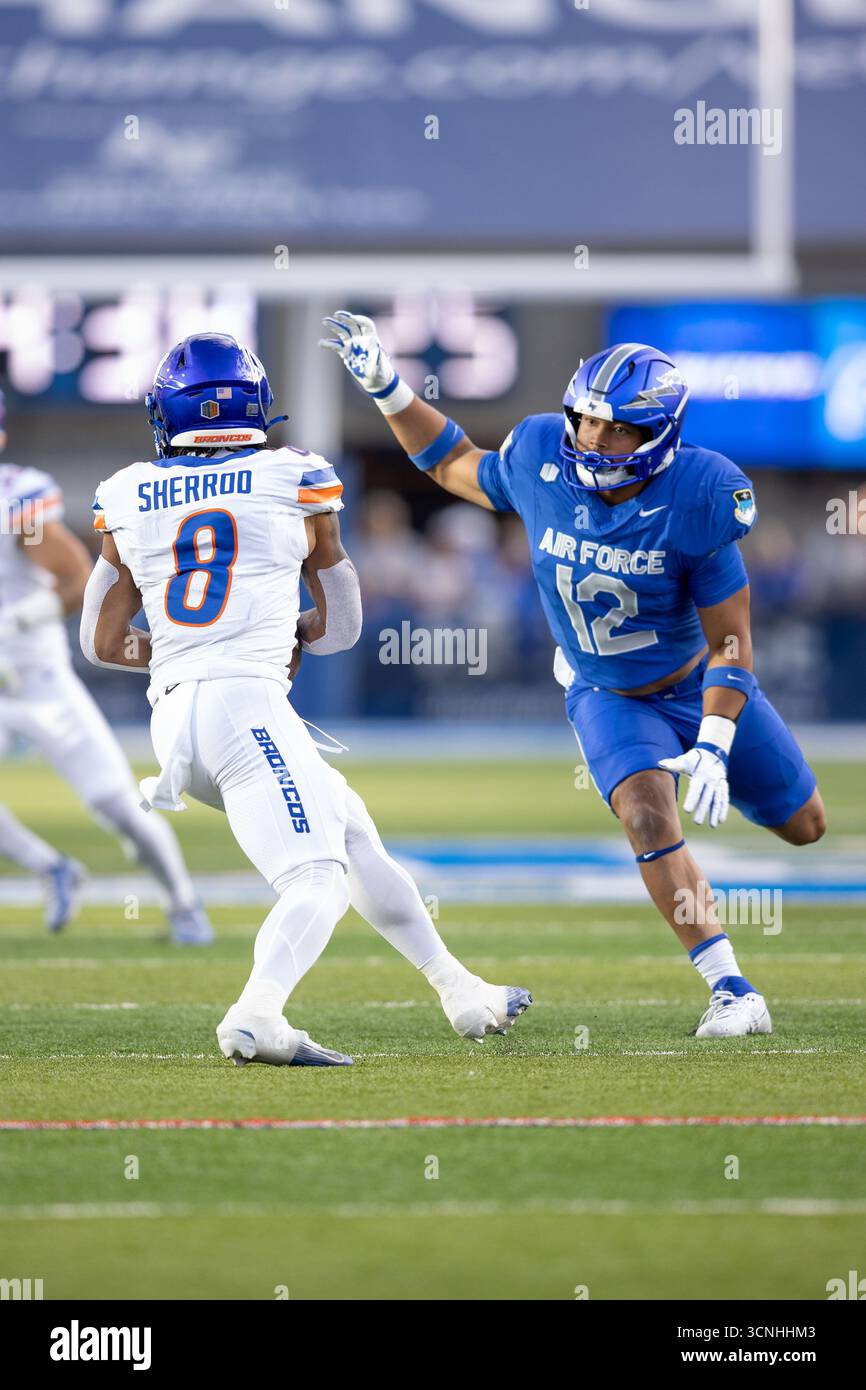 September 20, 2025: Air Force fullback Terrence Gist (12) attempts to ...