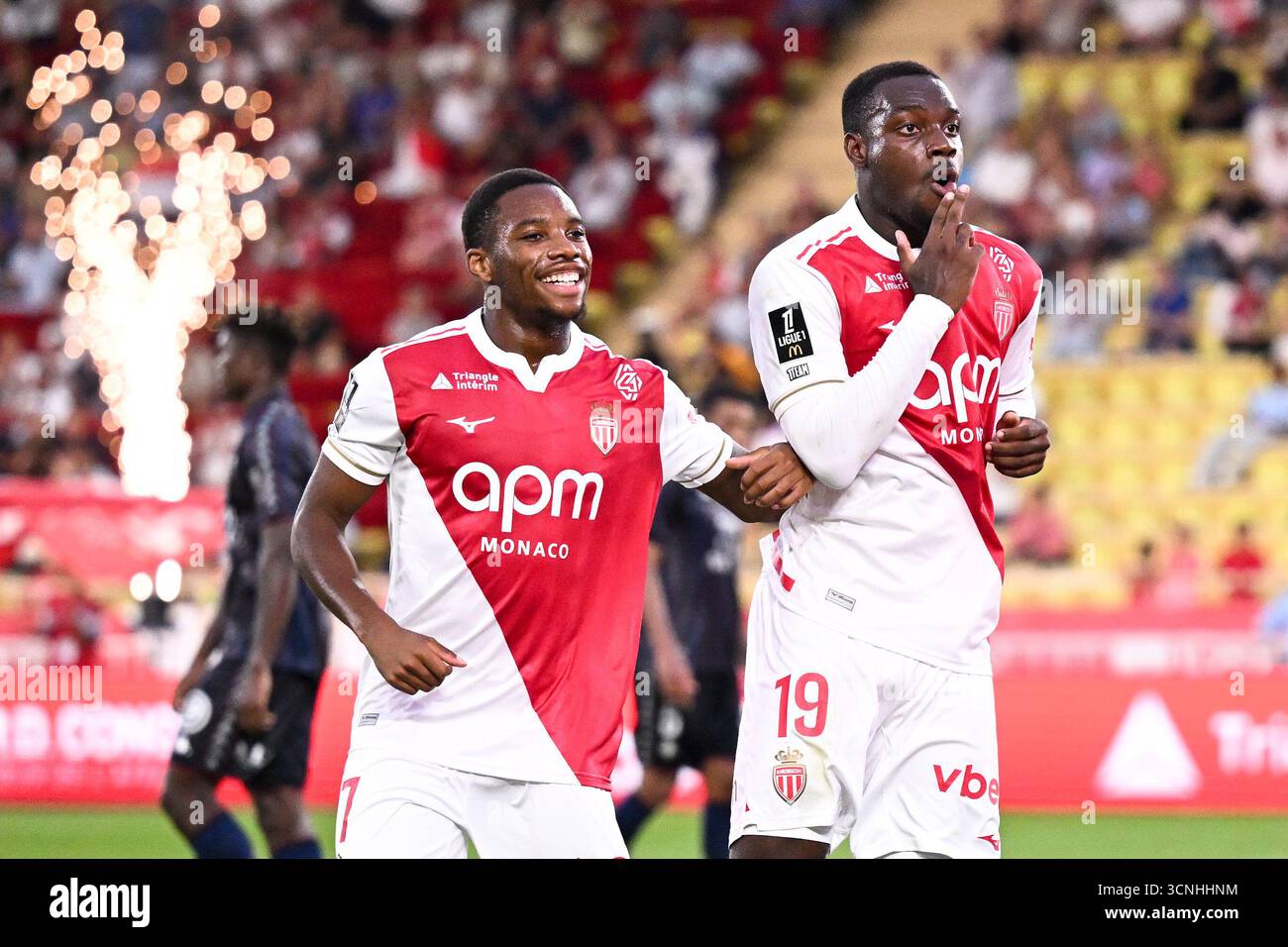 19 George ILENIKHENA (asm) - 17 Stanis IDUMBO (asm) during the Ligue 1 ...