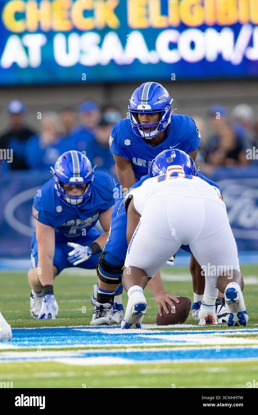 September 20, 2025: Air Force quarterback Josh Johnson (11) calls an ...