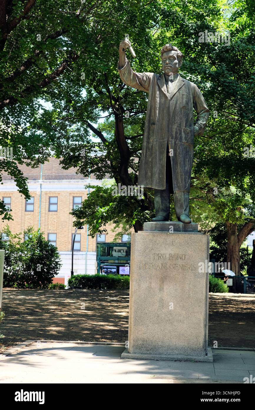 Statue of Dr. Hideyo Noguchi at Ueno Park, Taito, Tokyo, Japan ...