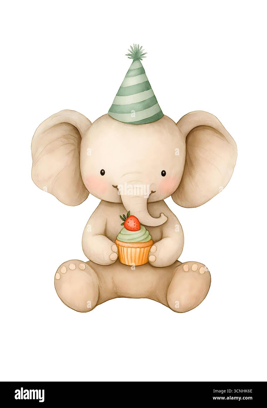 Watercolor Birthday Animal Clipart – Cute Safari and Jungle Party ...