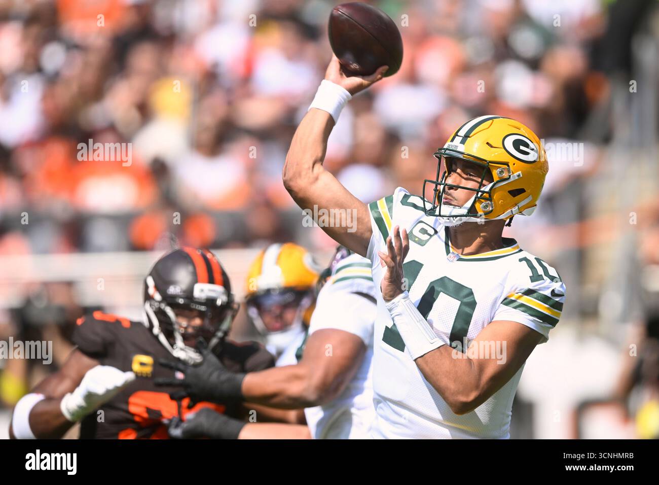Green Bay Packers' Jordan Love throws during the first half of an NFL ...