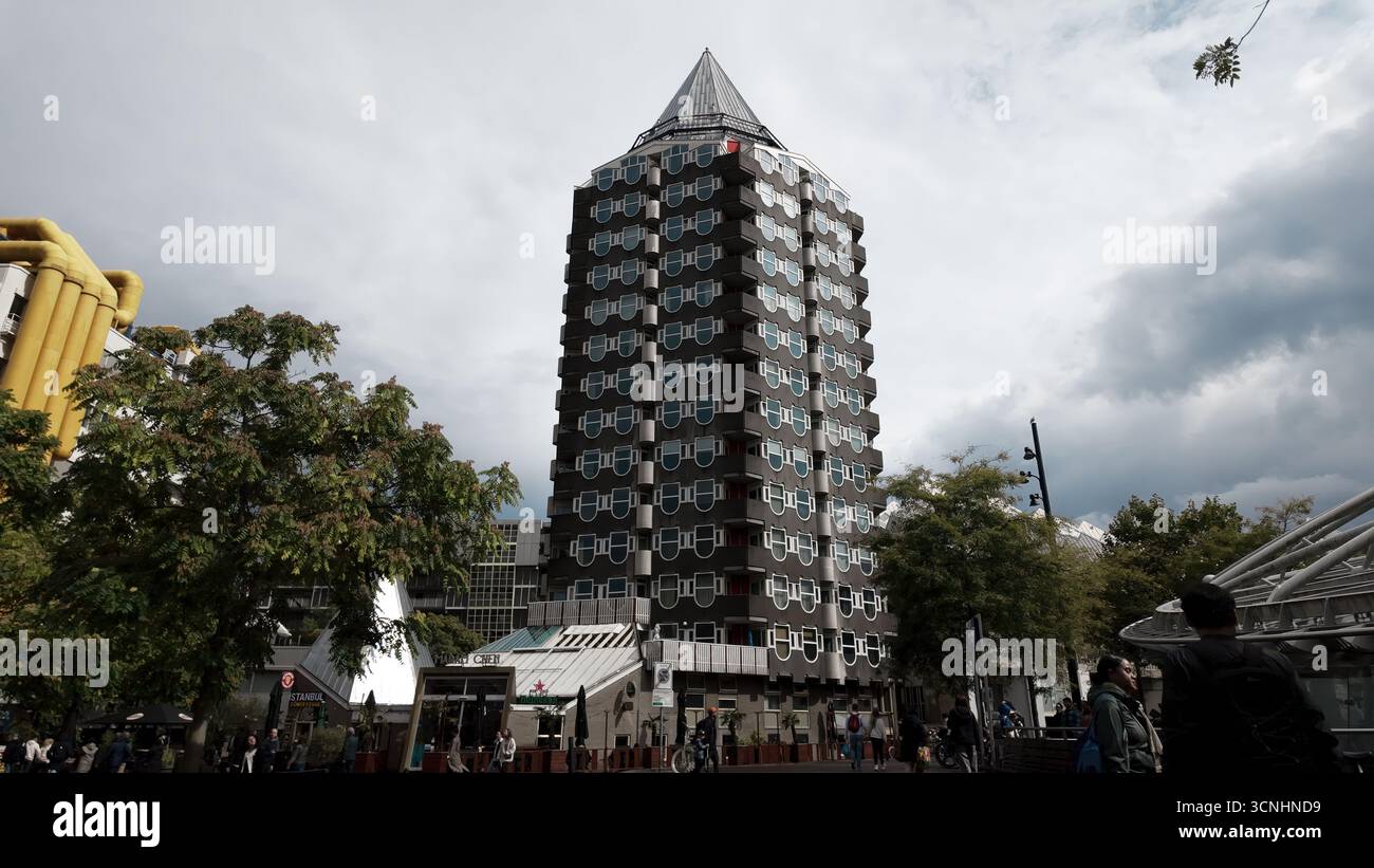 Rotterdam residential tower under hi-res stock photography and images ...