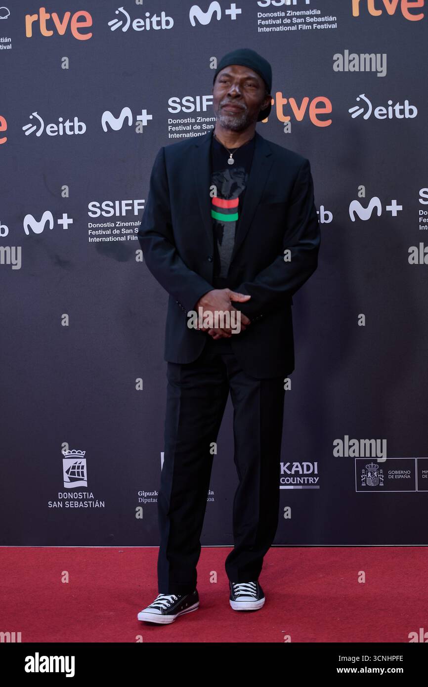 Isaach De Bankole attends the red carpet of the film ''Le Cri Des ...