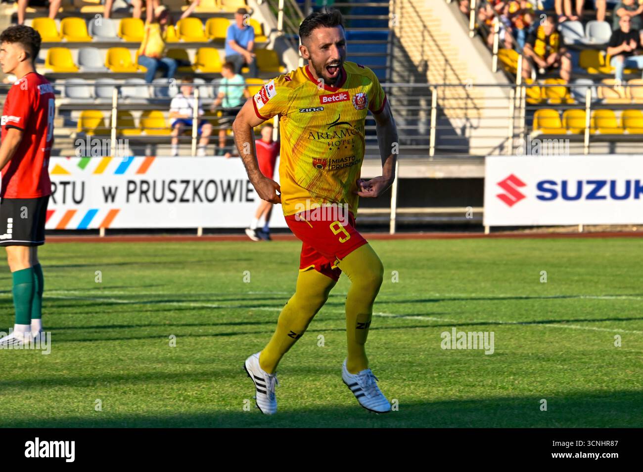 Pruszków, Poland. RADOSŁAW MAJEWSKI of Znicz Pruszków seen during ...