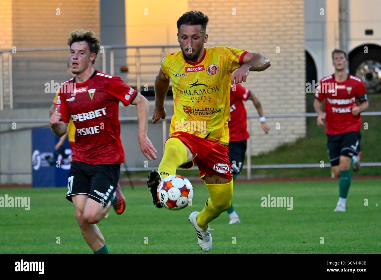 Pruszków, Poland. RADOSŁAW MAJEWSKI of Znicz Pruszków seen during ...