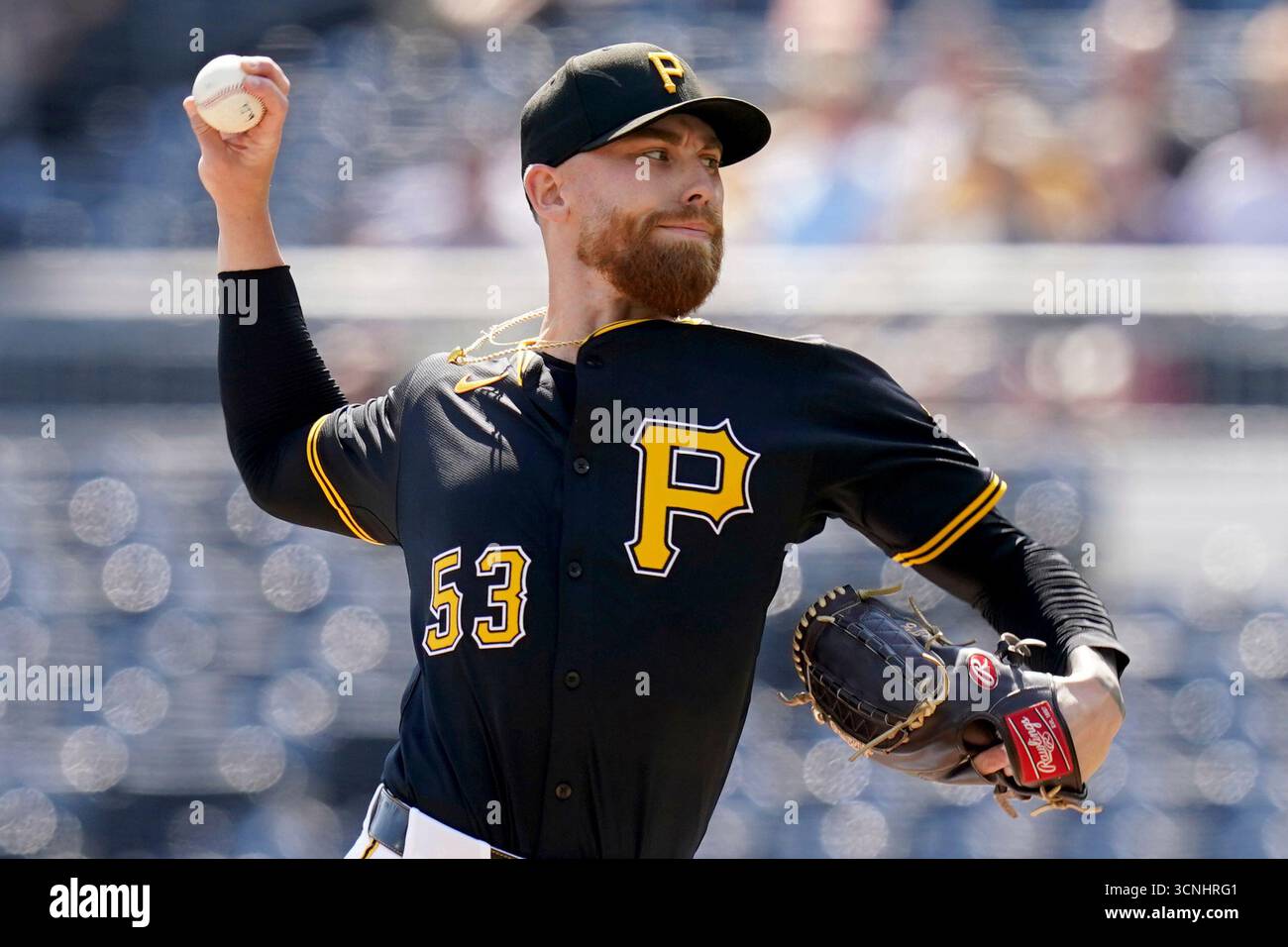Pittsburgh Pirates pitcher Mike Burrows delivers during the first ...
