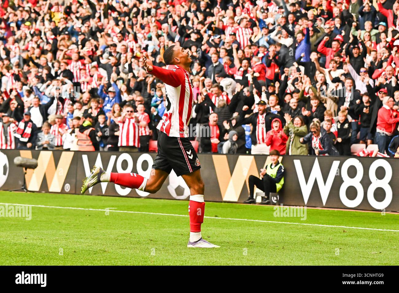 Sunderland forward Wilson Isidor celebrates after scoring the equaliser ...