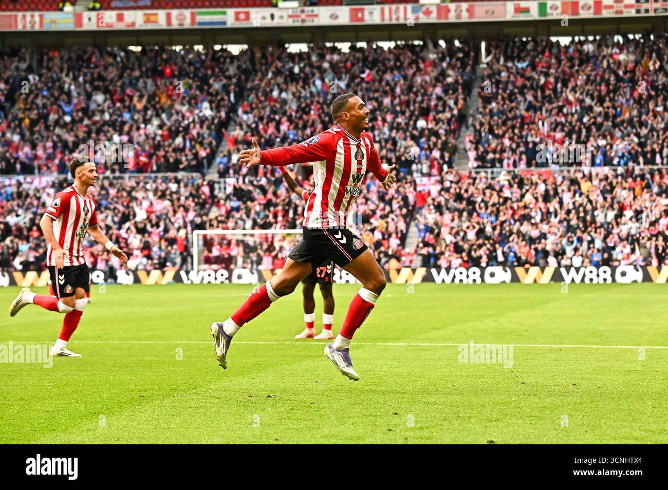 Sunderland forward Wilson Isidor celebrates after scoring the equaliser ...