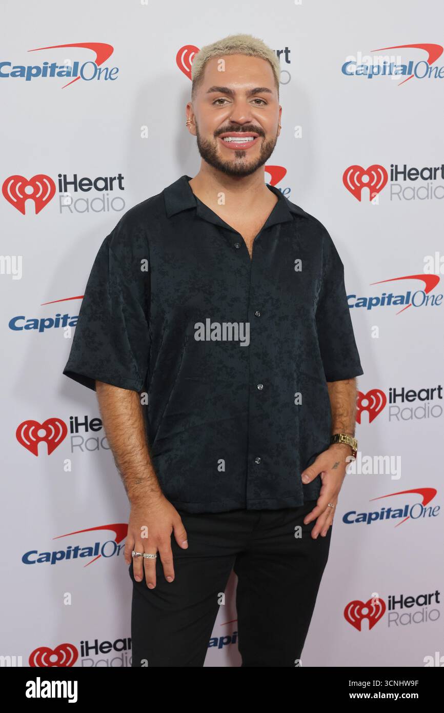 Tyler Wells attends the 2025 iHeartRadio Music Festival at T-Mobile ...