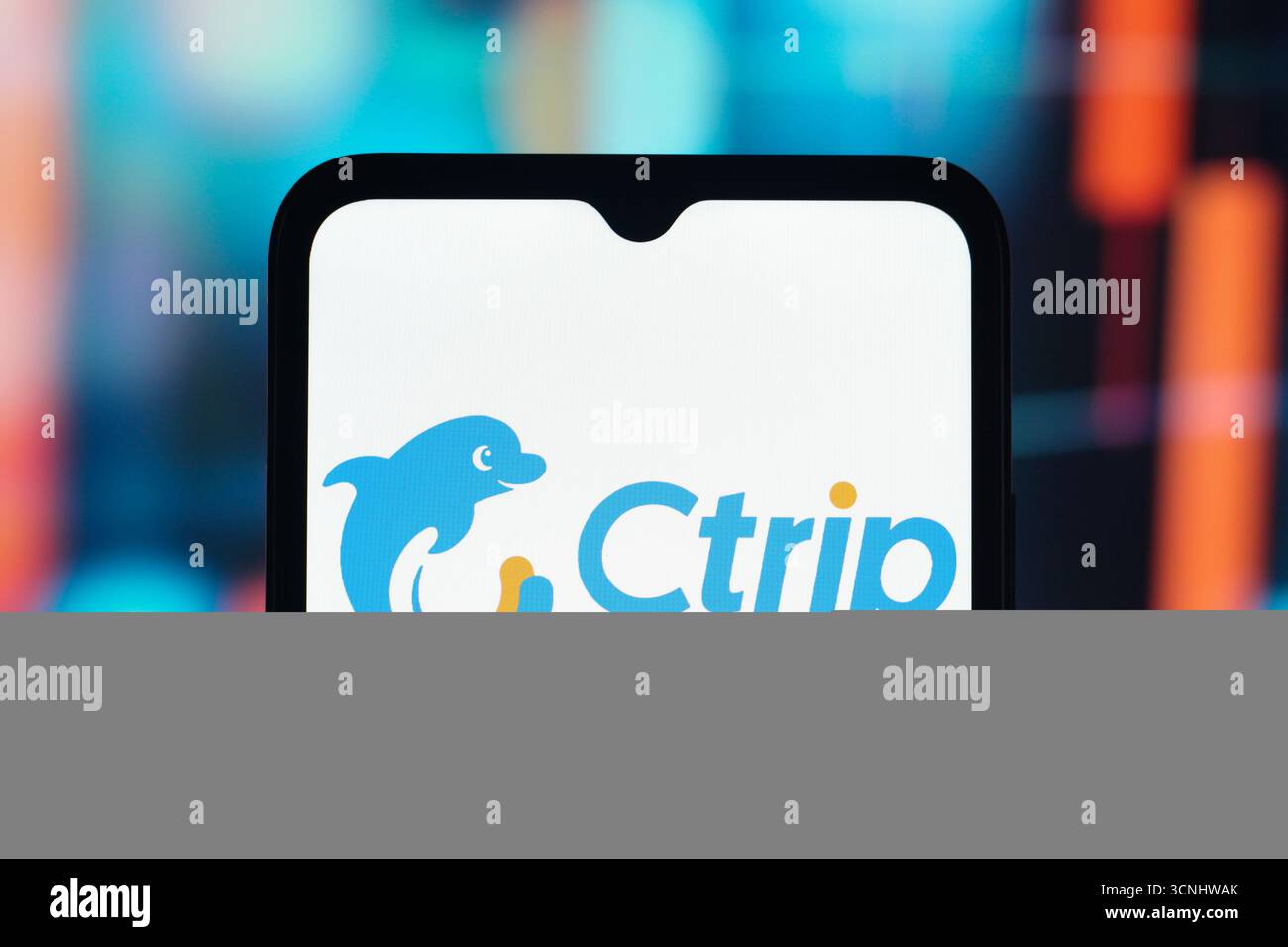September 21, 2025, Canada: In this photo illustration, the Ctrip logo is seen displayed on a ...