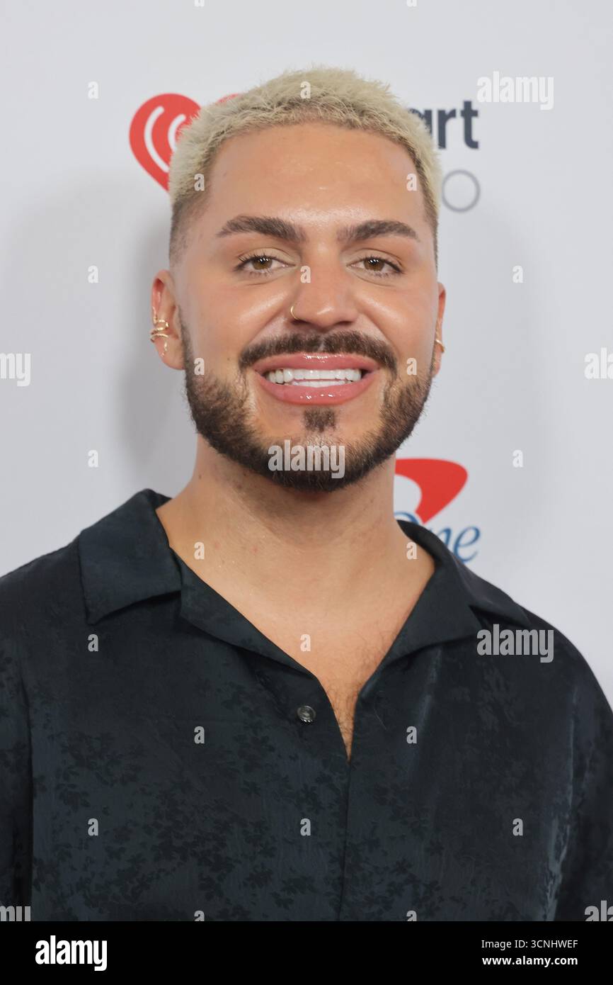 Tyler Wells attends the 2025 iHeartRadio Music Festival at T-Mobile ...