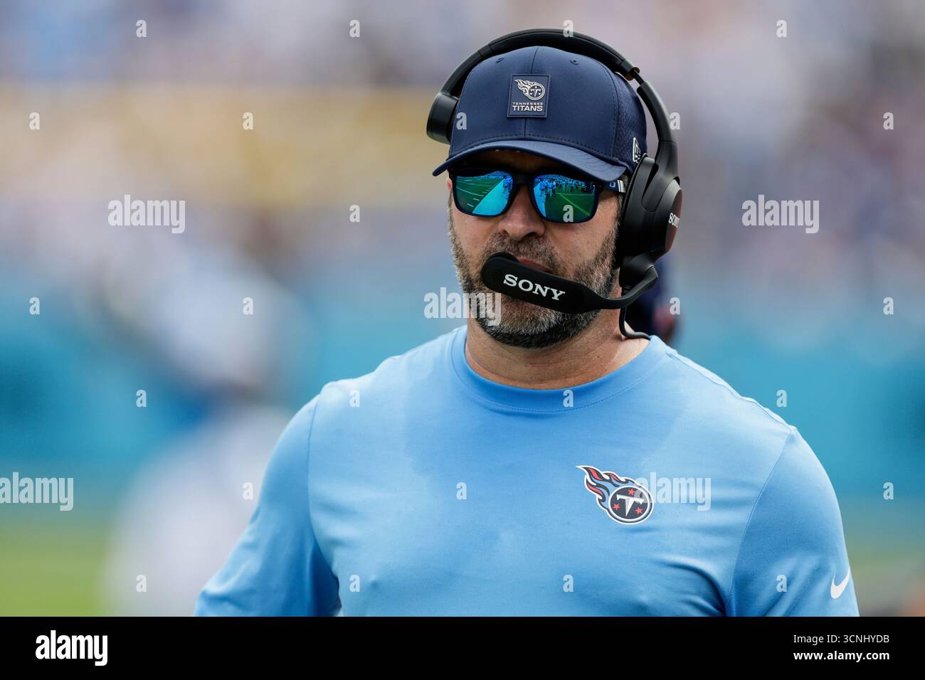 Tennessee Titans head coach Brian Callahan on the sideline during the ...