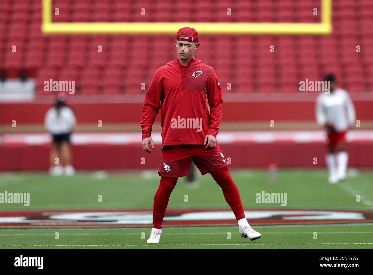 Arizona Cardinals kicker Chad Ryland (38) warms up during an NFL ...