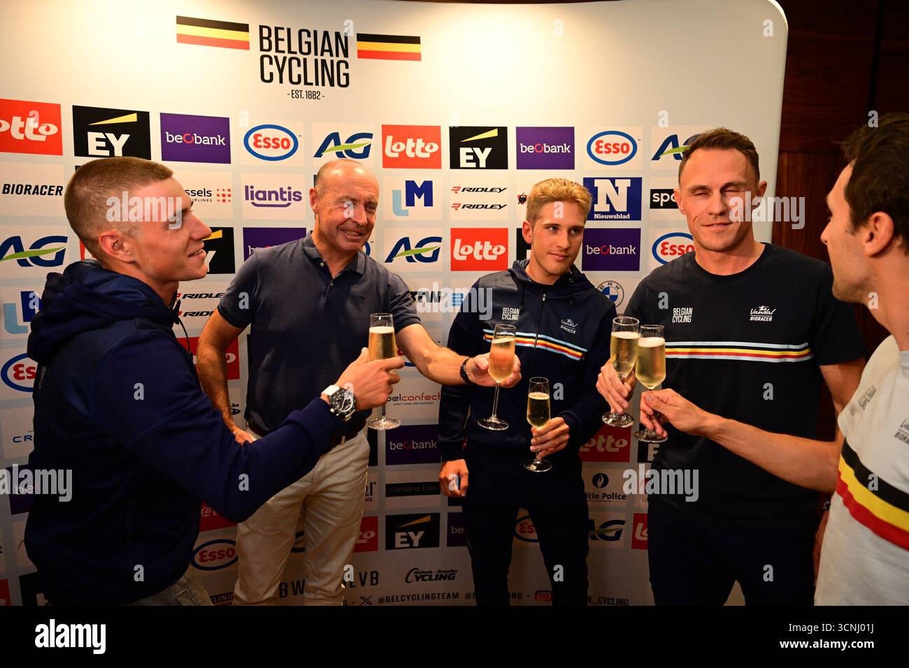 World champion Belgian Remco Evenepoel, Belgian Cycling Federation ...