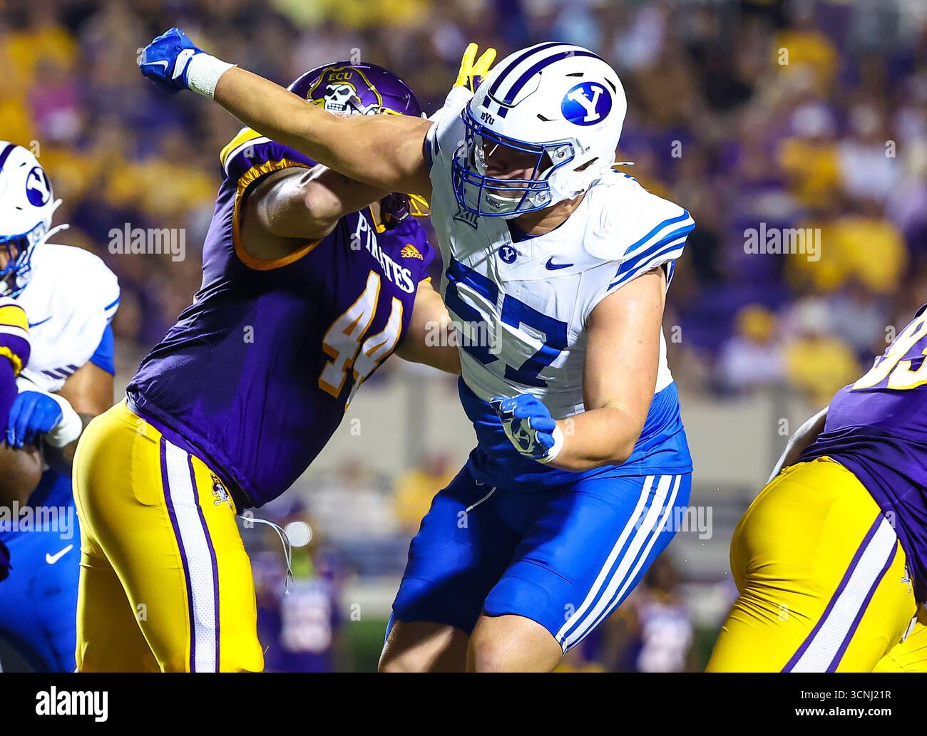 September 20, 2025: BYU defensive tackle Keanu Tanuvasa (57) rushes ...