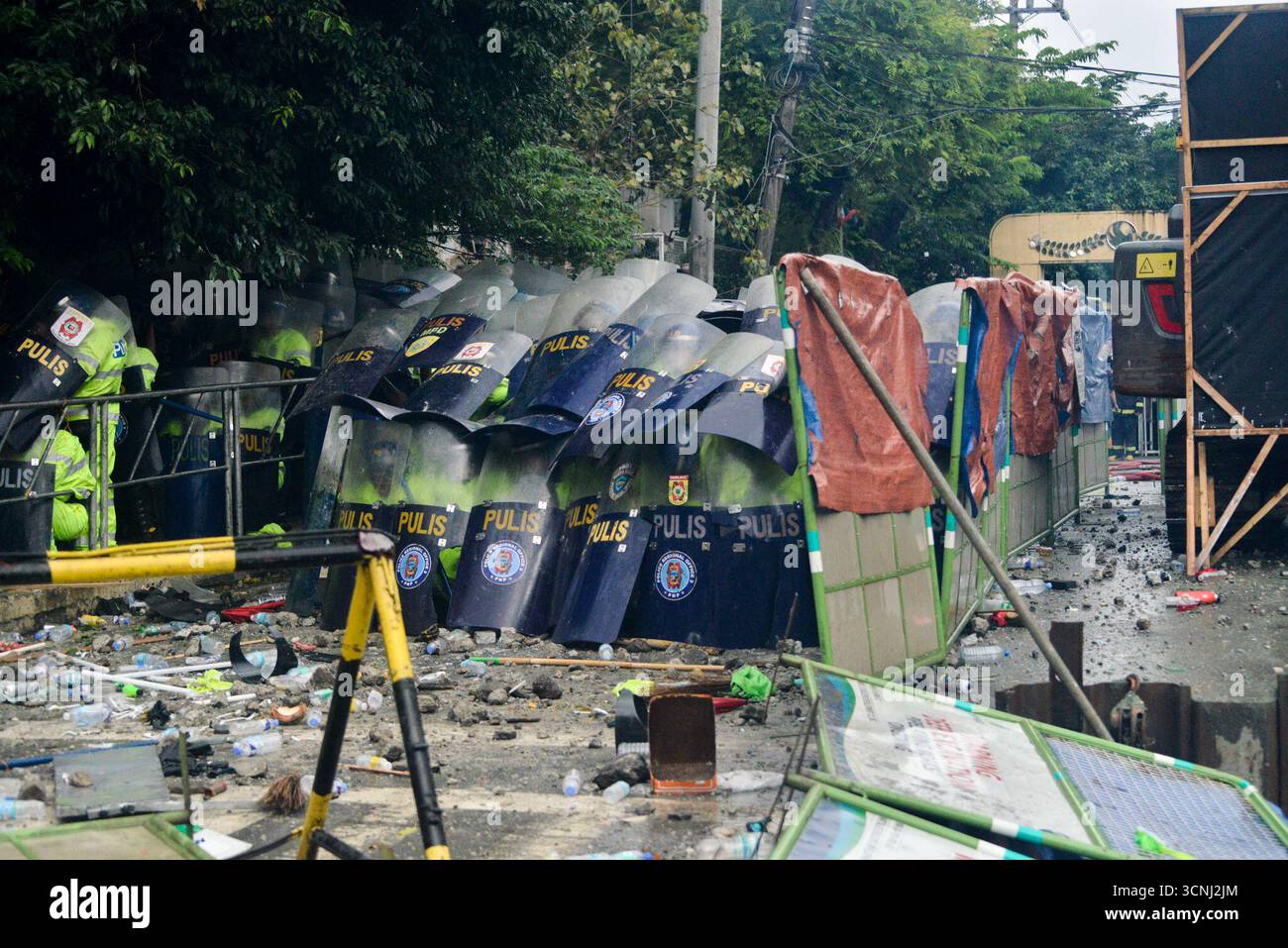 September 21, 2025, Manila, Ncr, Philippines: Police with riot shields ...