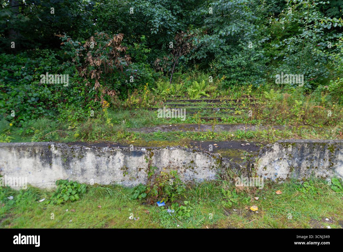 The old Cathkin Park stadium near the current Hampden Park in Glasgow ...