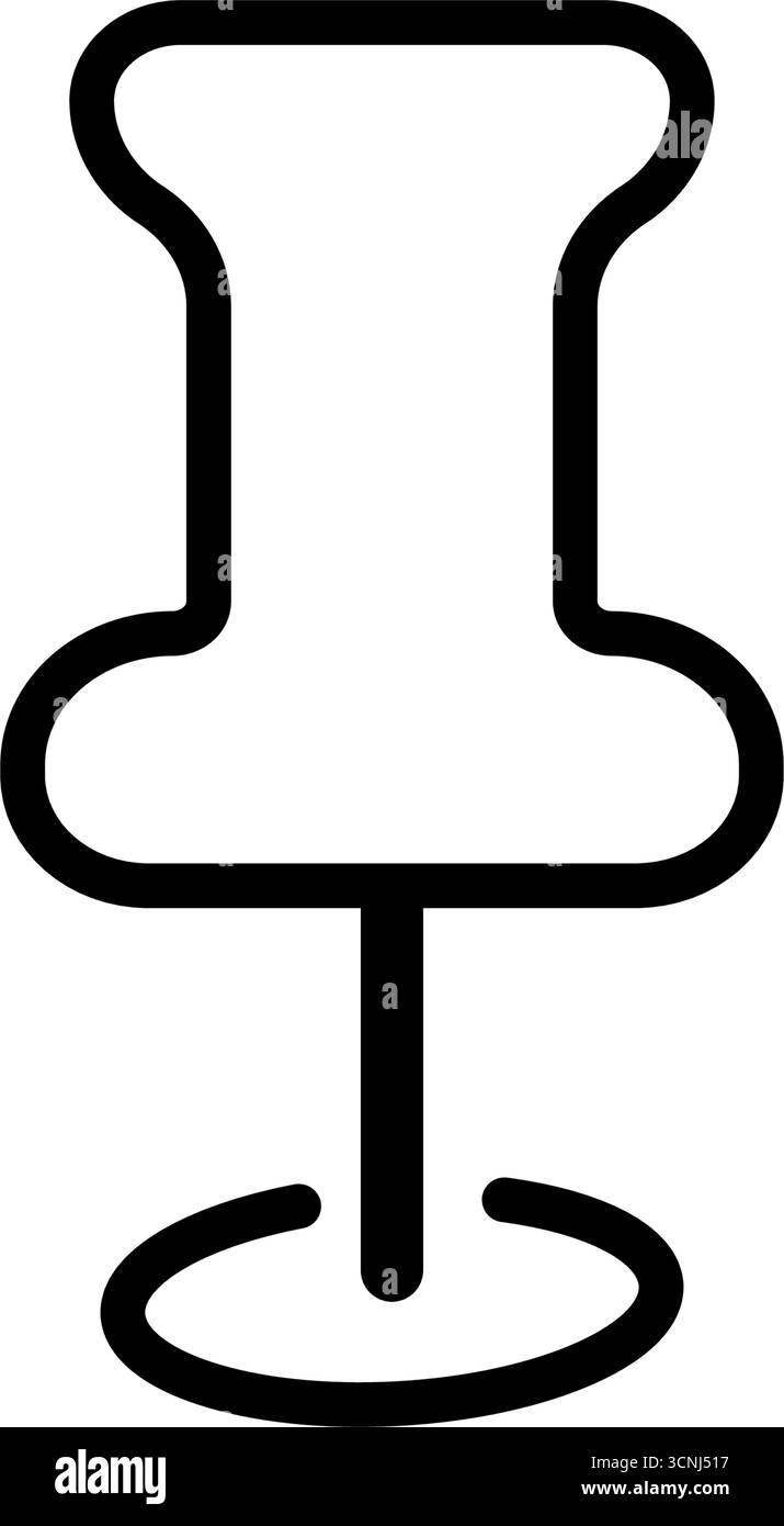 Push pin silhouette icon Stock Vector Image & Art - Alamy