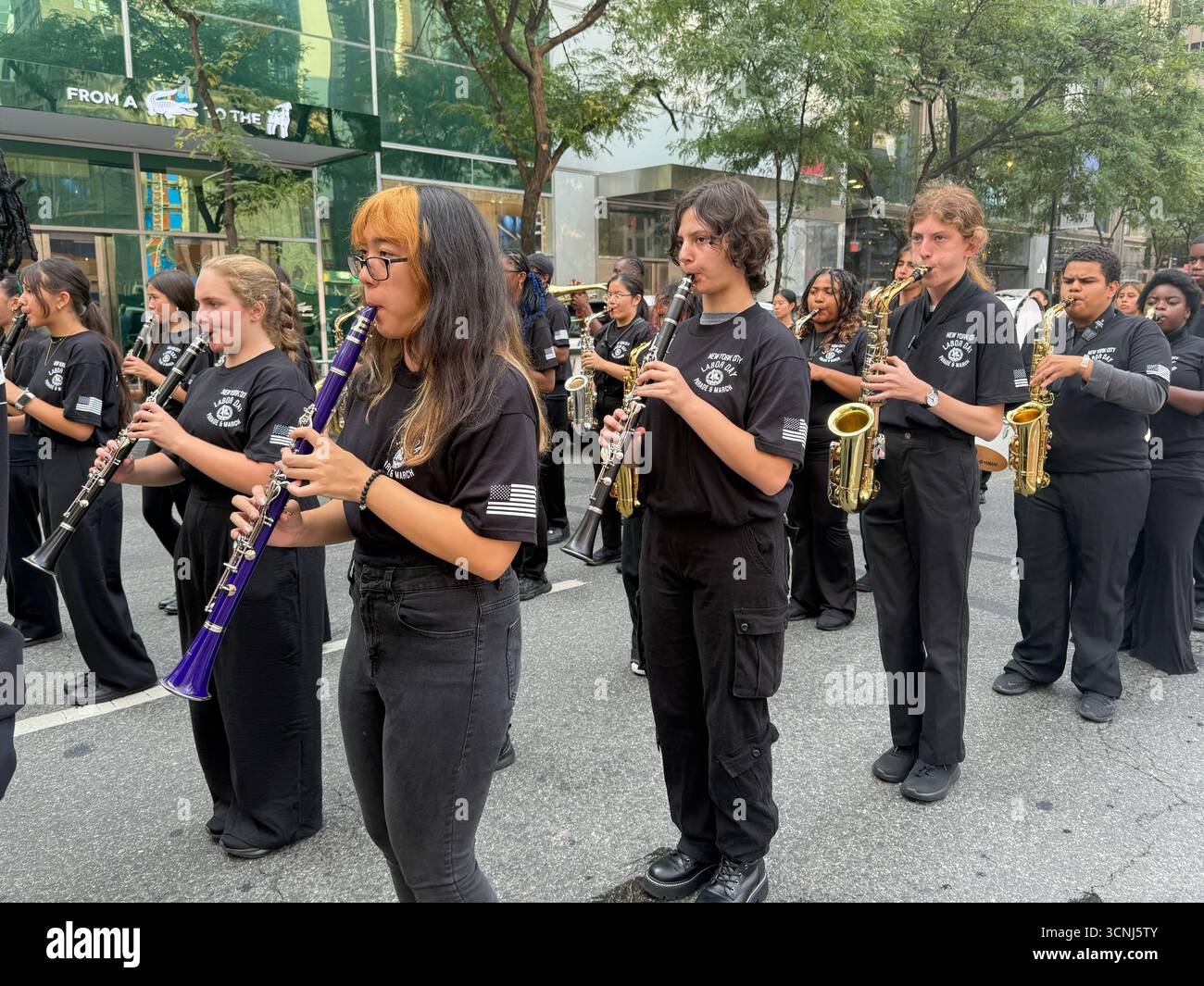 The All City High School Marching Band of New York City leads the 2025 ...