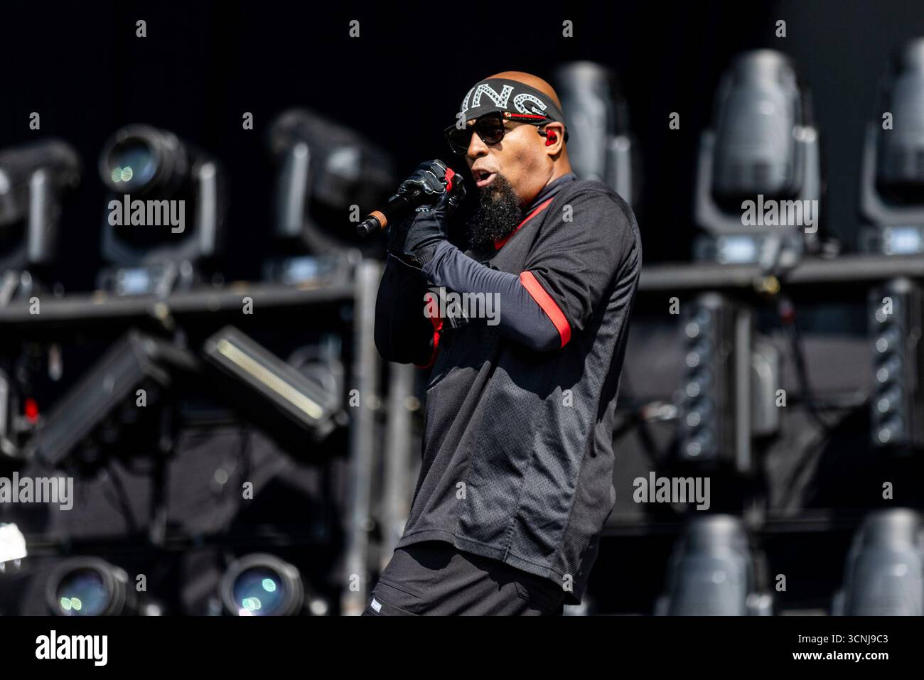 Tech N9ne performs during Louder Than Life music festival seen on ...