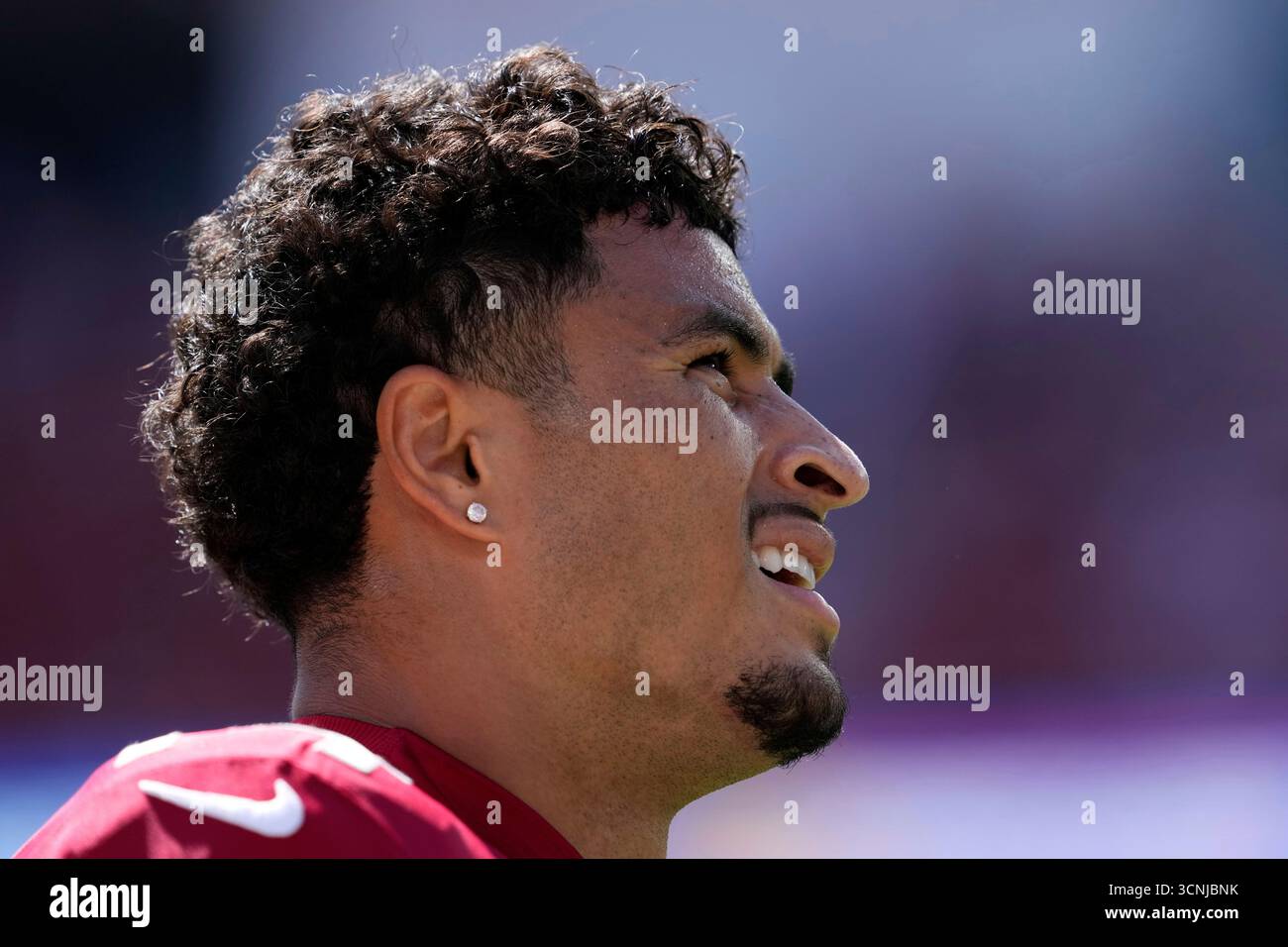 Arizona Cardinals wide receiver Michael Wilson warms up prior to an NFL ...