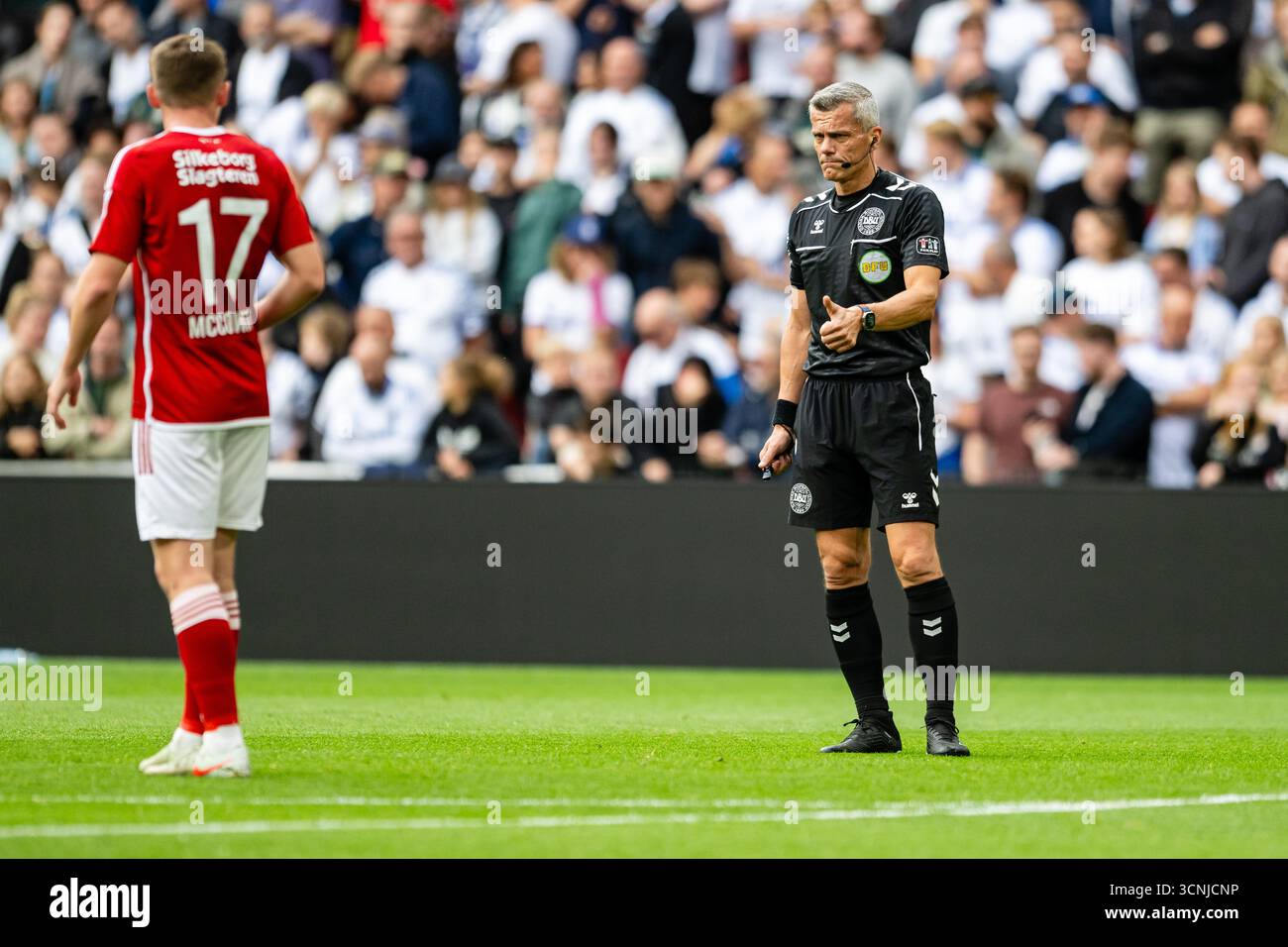Copenhagen, Denmark. 21st, September 2025. Referee Michael Tykgaard ...