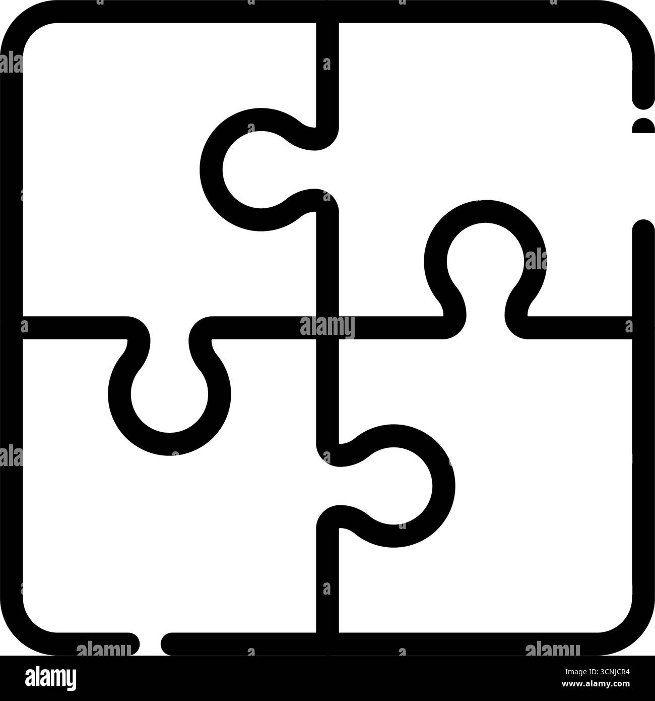 r puzzle pieces vector icon Stock Vector Image & Art - Alamy