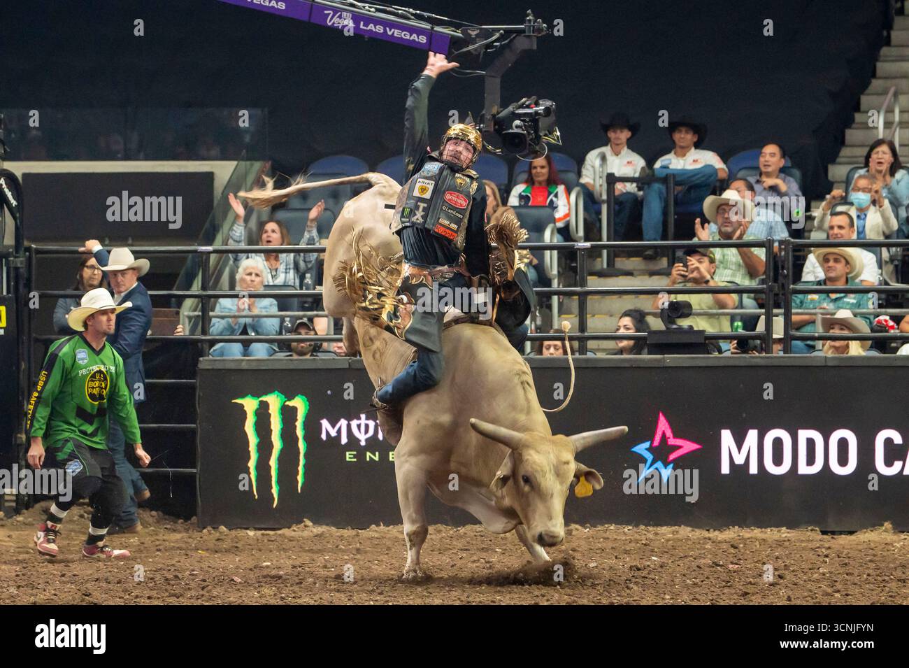 ELMONT, NEW YORK - SEPTEMBER 20: Texas Rattlers' Daniel Keeping rides ...