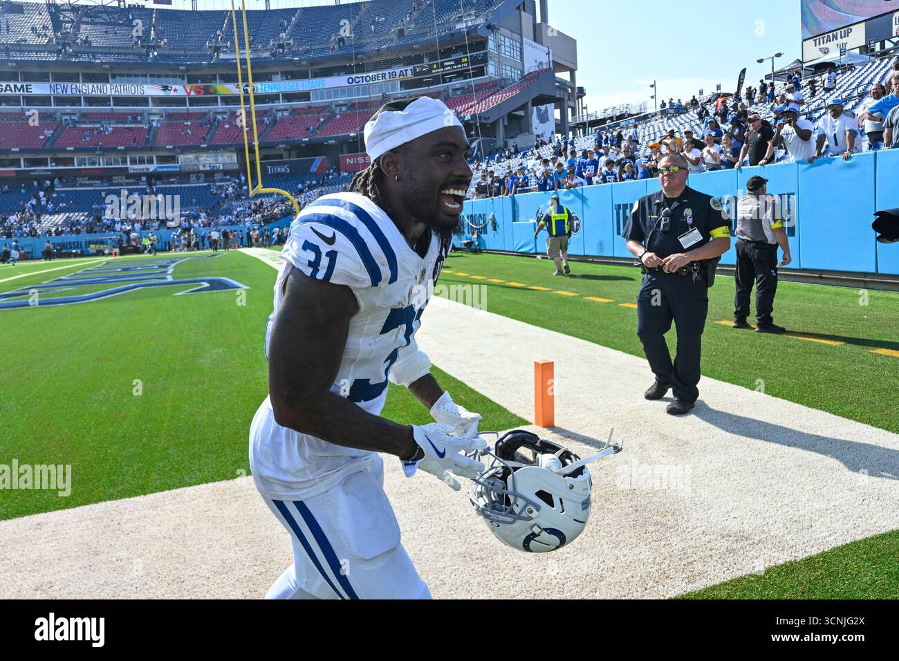 Indianapolis Colts running back Tyler Goodson (31) celebrates following ...