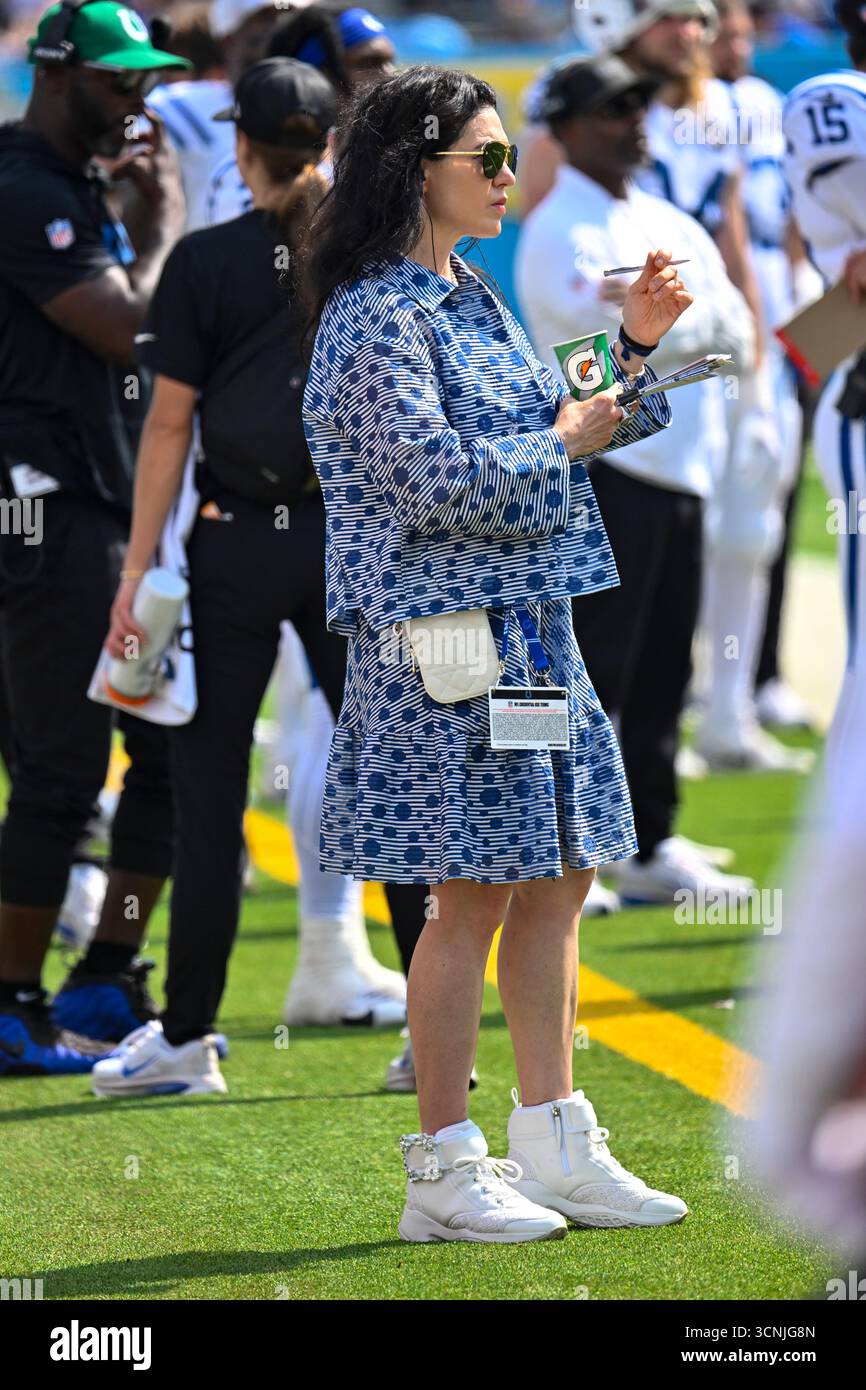 Indianapolis Colts owner Carlie Irsay-Gordon on the sideline during the ...