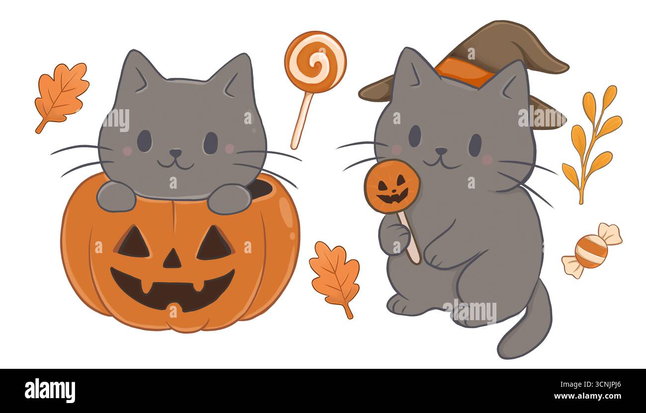 Cats stickers Cut Out Stock Images & Pictures - Alamy