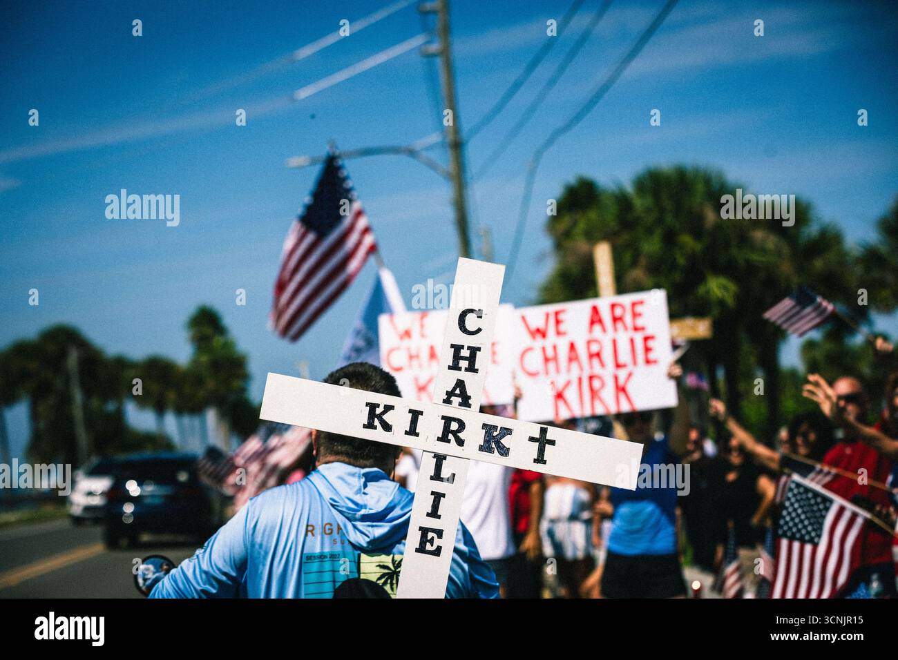 September 21, 2025, Dunedin, Florida, USA: In the wake of the death of ...