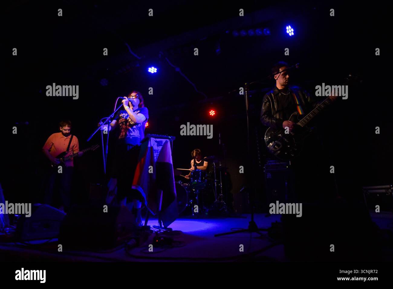 Karla Chubb (C), Sam McCann (R), Jack Callan (C) and Zac Stephenson (L ...