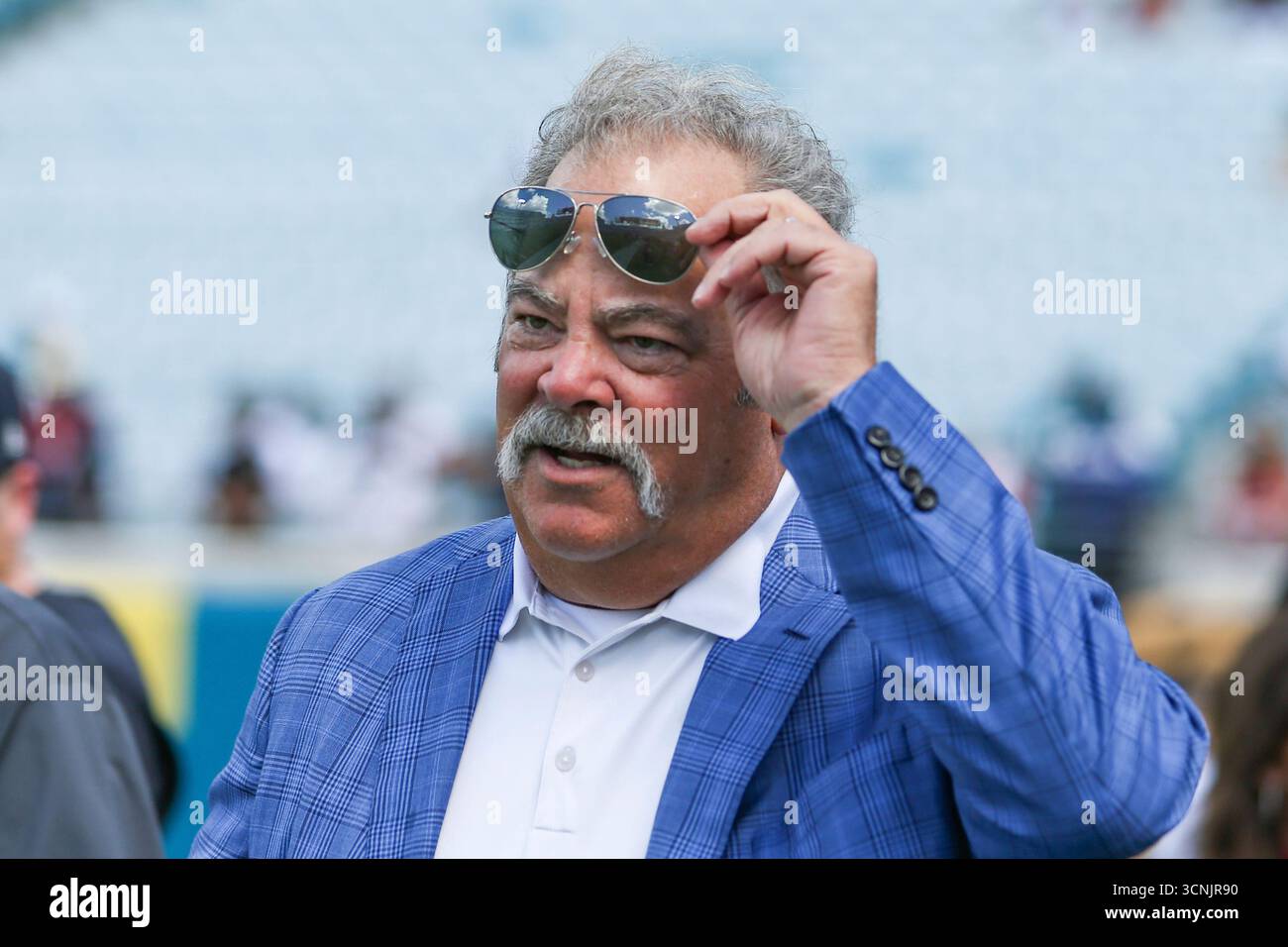 Houston Texans owner Cal McNair walks the sideline before an NFL ...