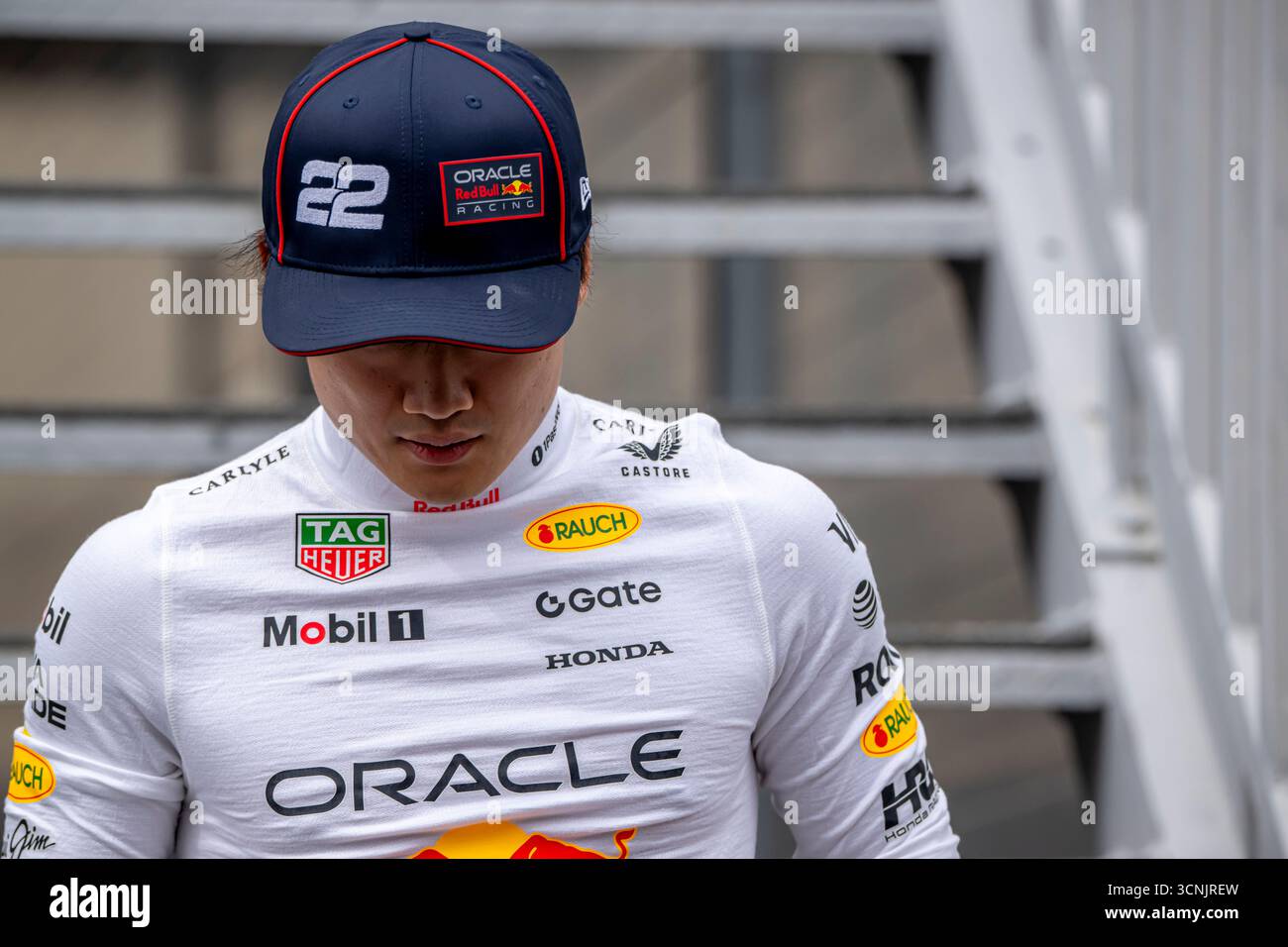 Baku, Azerbaijan, 21 Sep 2025, Yuki Tsunoda, from Japan competes for ...