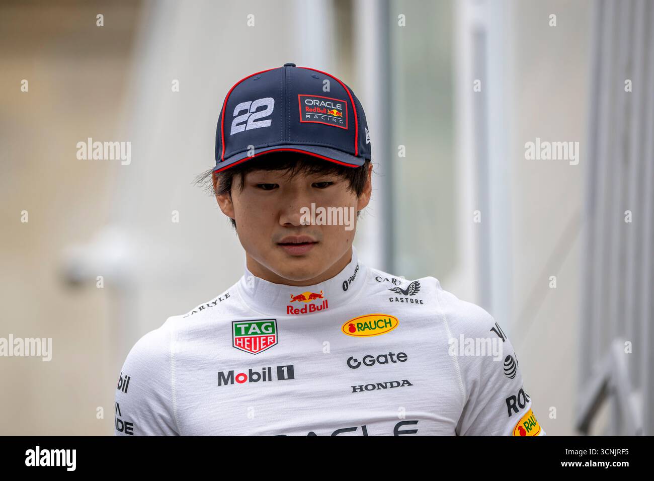 Baku, Azerbaijan, 21 Sep 2025, Yuki Tsunoda, from Japan competes for ...