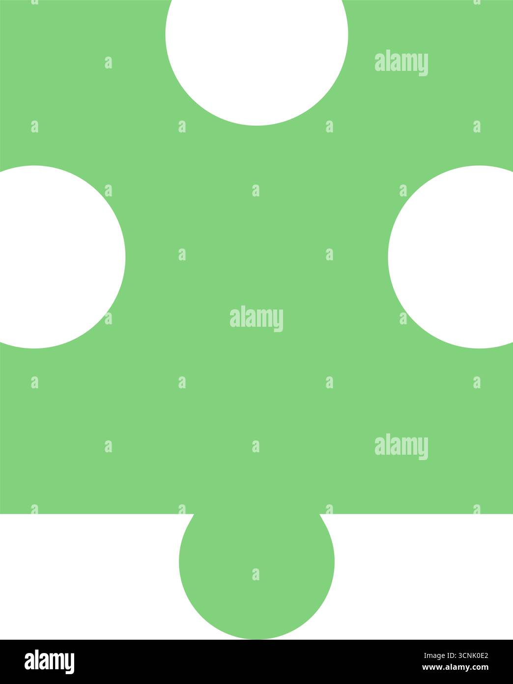 Flat green jigsaw puzzle Cut Out Stock Images & Pictures - Alamy