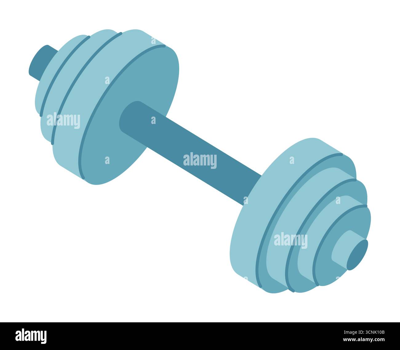 Flat Dumbbell Sticker For Workout Stock Vector Image & Art - Alamy